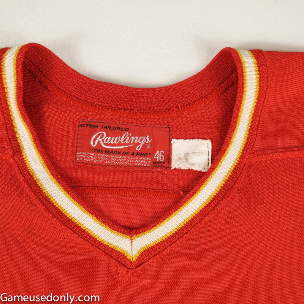 Ray Comeau Atlanta Flames 1973 1974 Game Used Jersey - Game Used Only